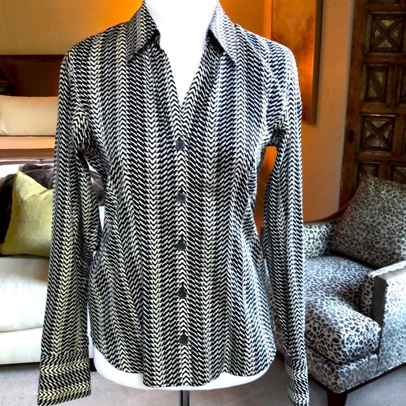 Paperwhite | Tops | Paperwhite Geo Blouse | Poshmark